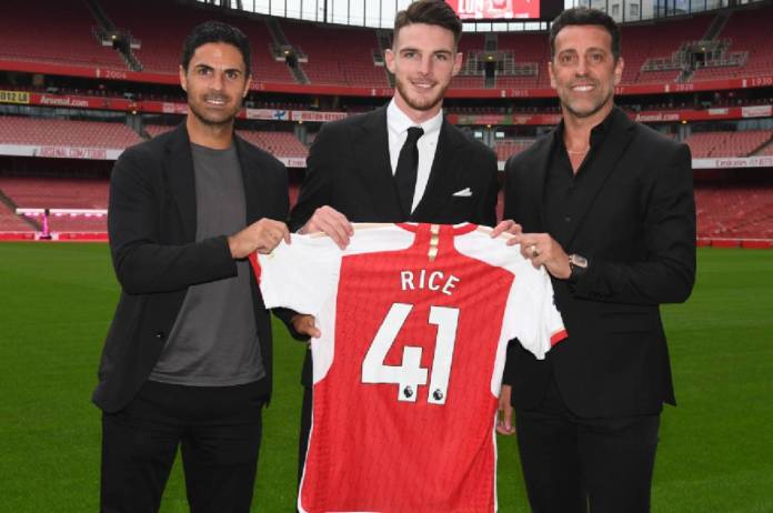 Declan Rice joins Arsenal for £105million record deal
