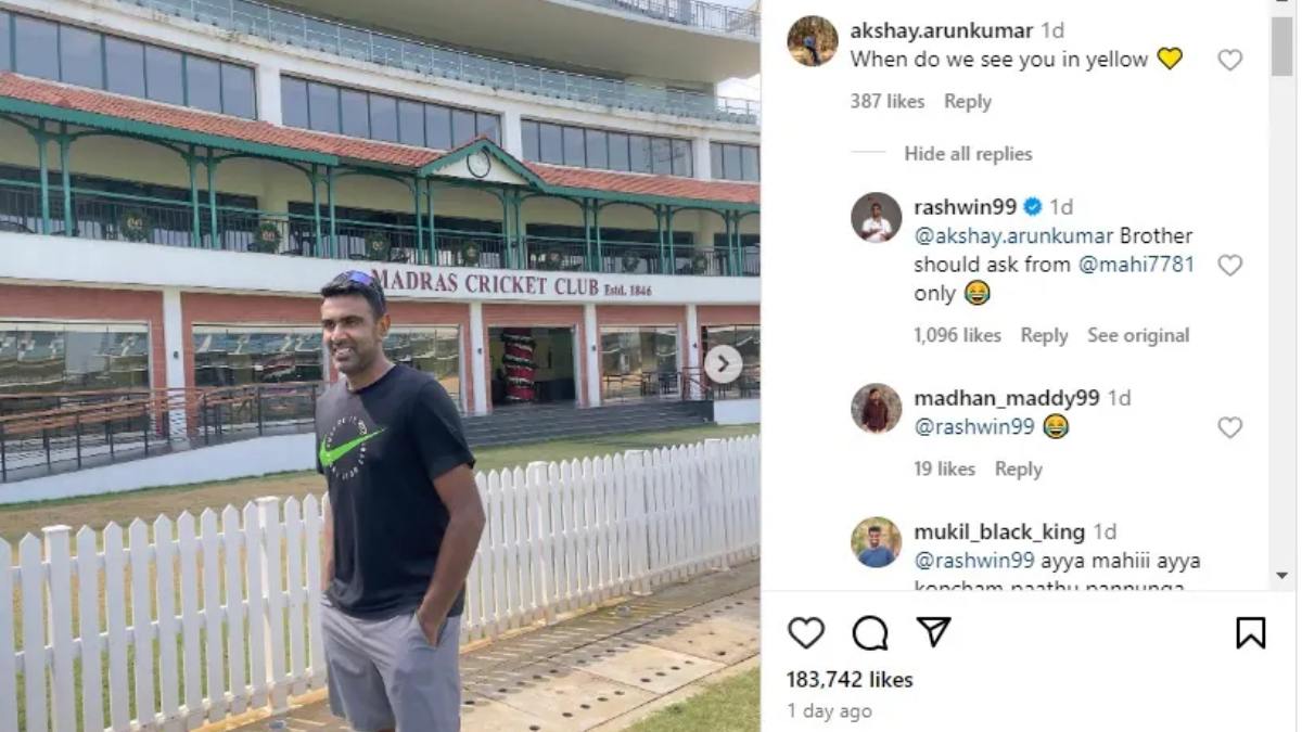 'Ask MS Dhoni Only,' R Ashwin's Banter With CSK Skipper