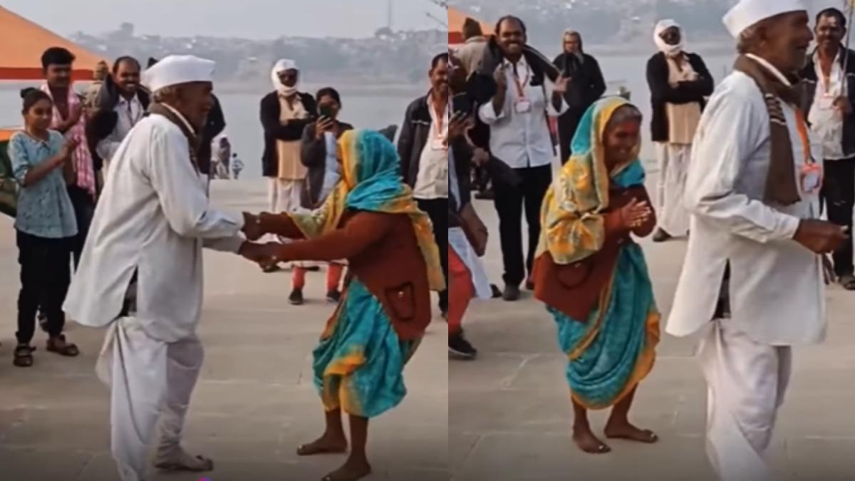 Viral Video: 80+ Year Old Couple’s Dance Moves At Maha Kumbh Steals Spotlight, Hits 2.6M Views ...