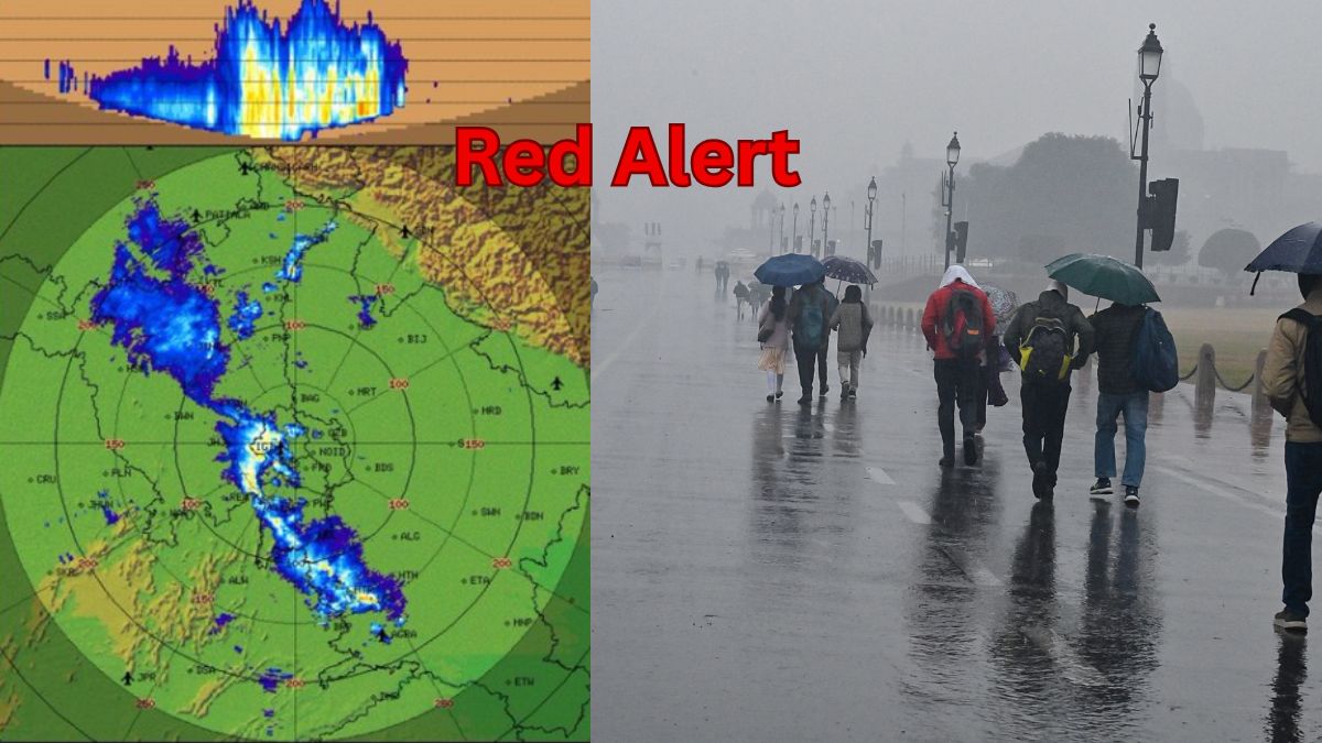 Delhi Weather Update: IMD Issues Red Alert! Rain, Thunderstorm And Gusty Winds Hit Capital ...
